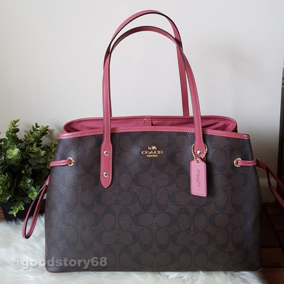 Coach | Bags | Coach Signature Drawstring Carryall Nwt | Poshmark